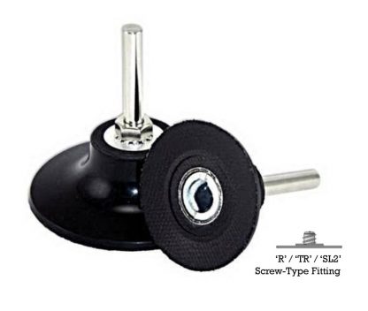 3" (76mm) Roloc Disc Holder, 6mm Shank, Medium Density - DynaShop